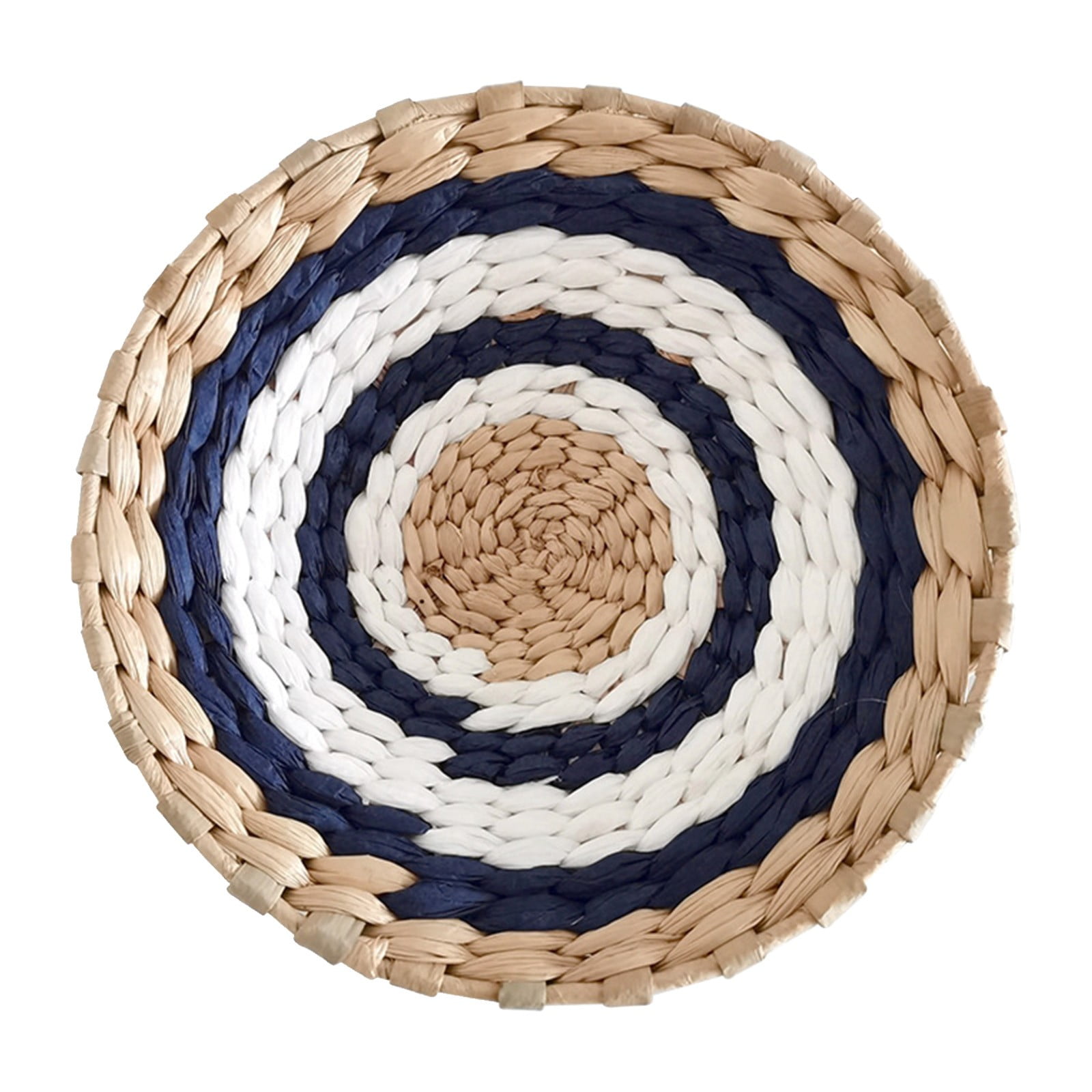 Rattan Wicker Wall Decor Round Handmade Hanging Rustic Flat Elegant ...