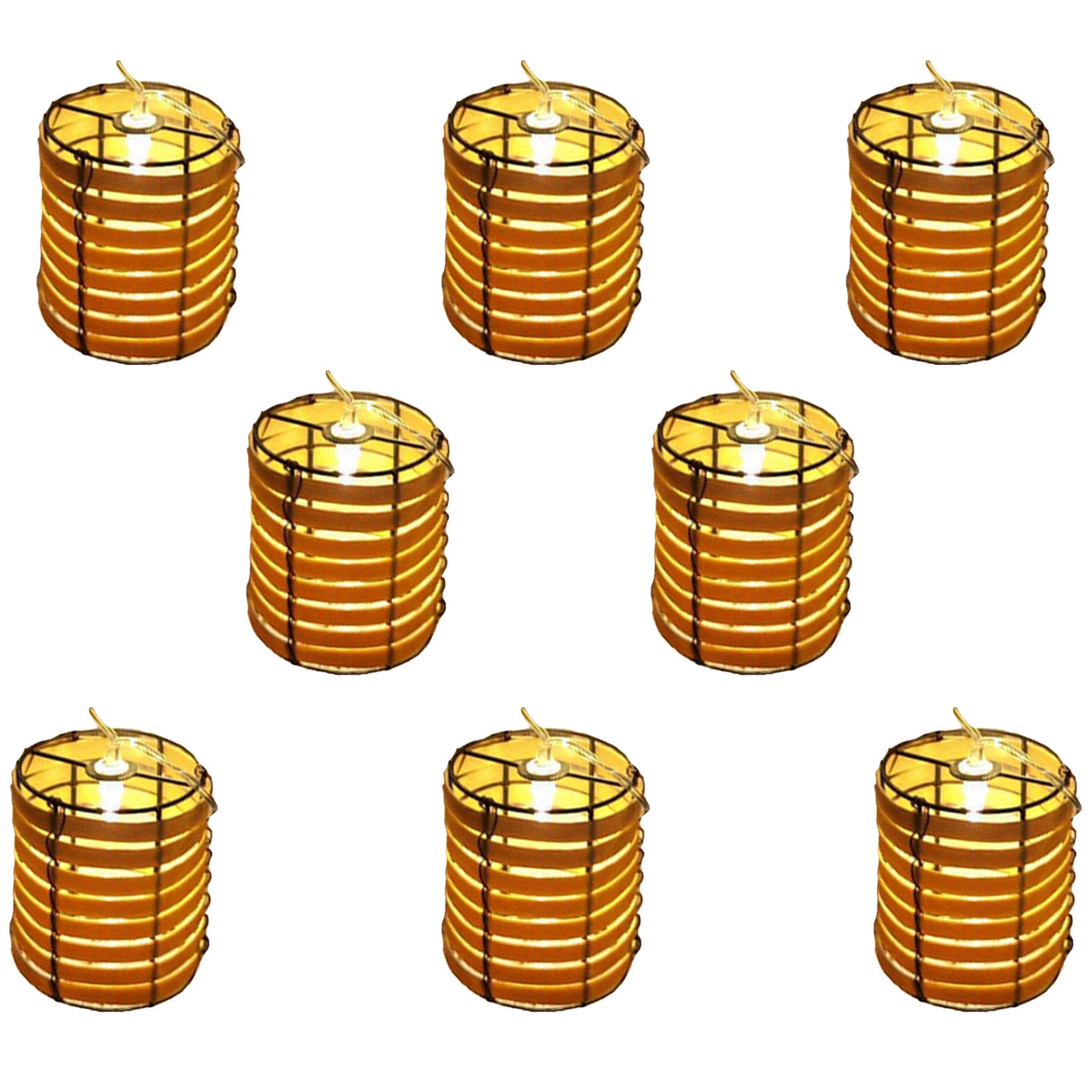 Rattan Wire Ball Style Decorative Lantern String Lights - Rattan Wire ...