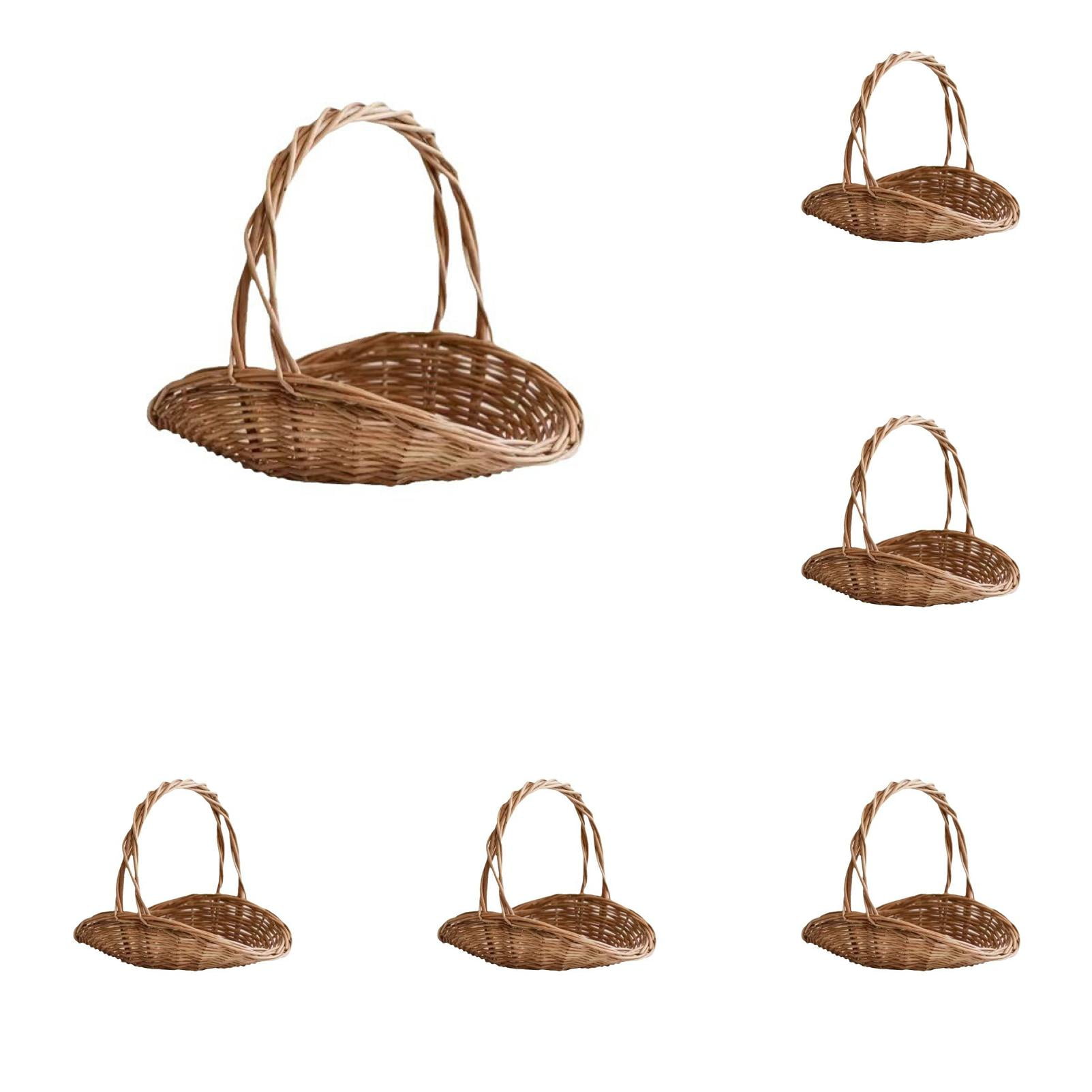 Rattan With Handle Garden For Gathering Vegetables Portable Flower ...