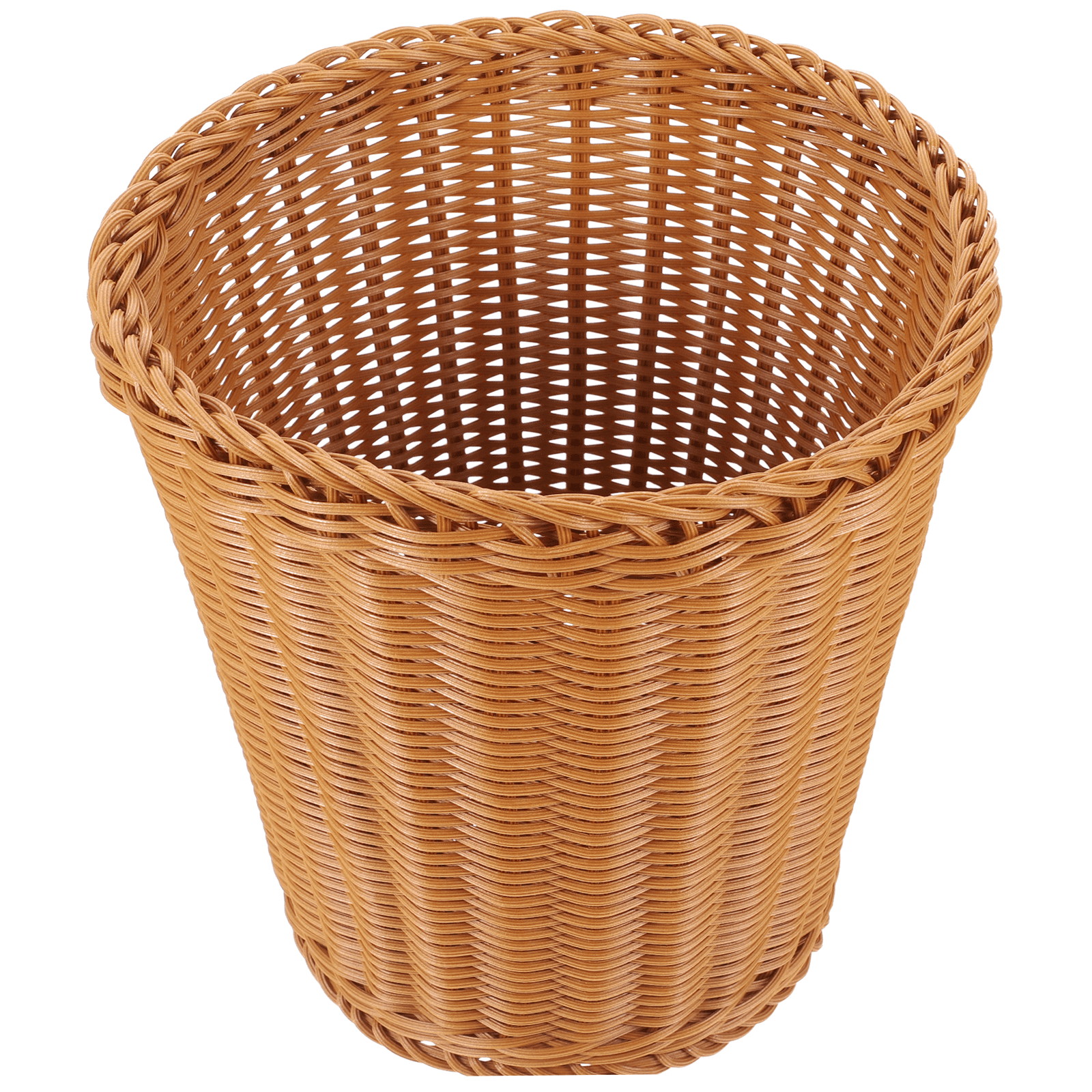 Rattan Woven Trash Can Unique Design Basket Lightweight - Walmart.com