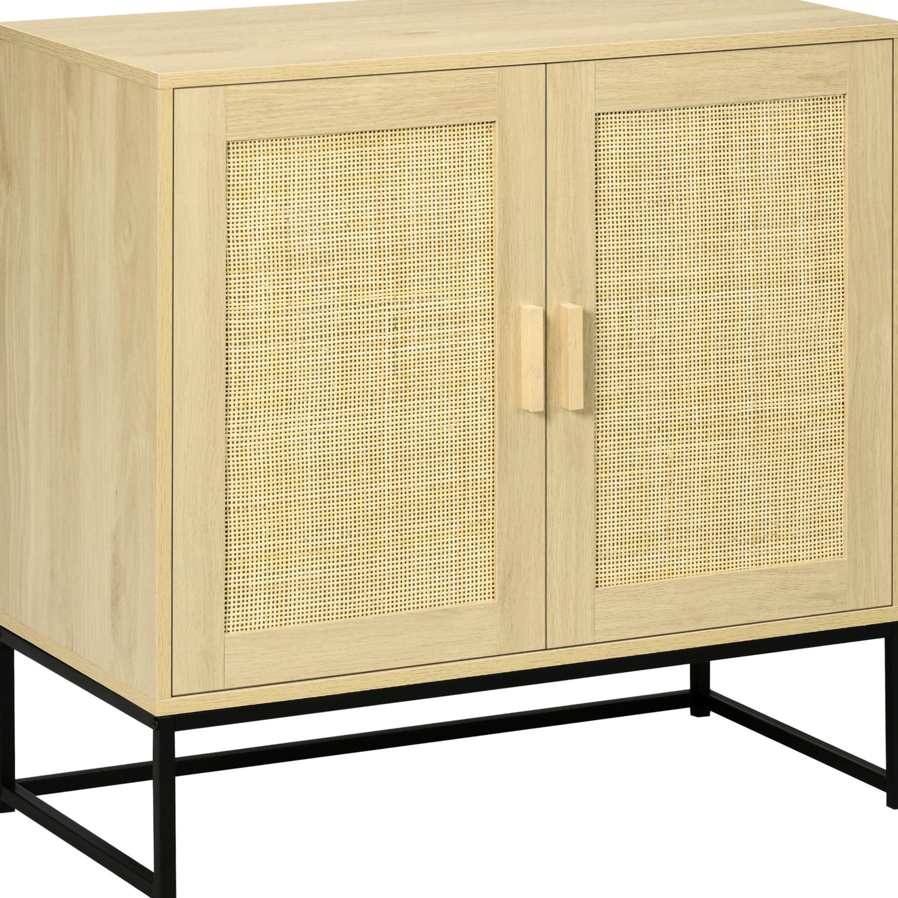 Rattan - covered - Adjustable Shelving for Different Items - Entryway ...