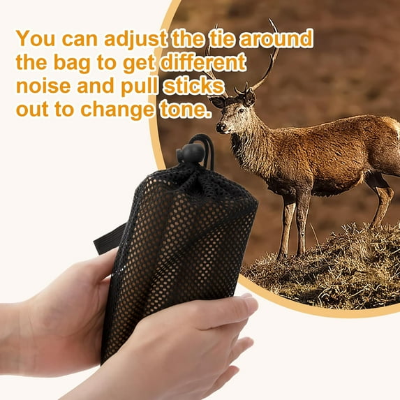 Rattle Bag Buck Call,Realistic Deer Antlers Rattling Sound with Storage ...