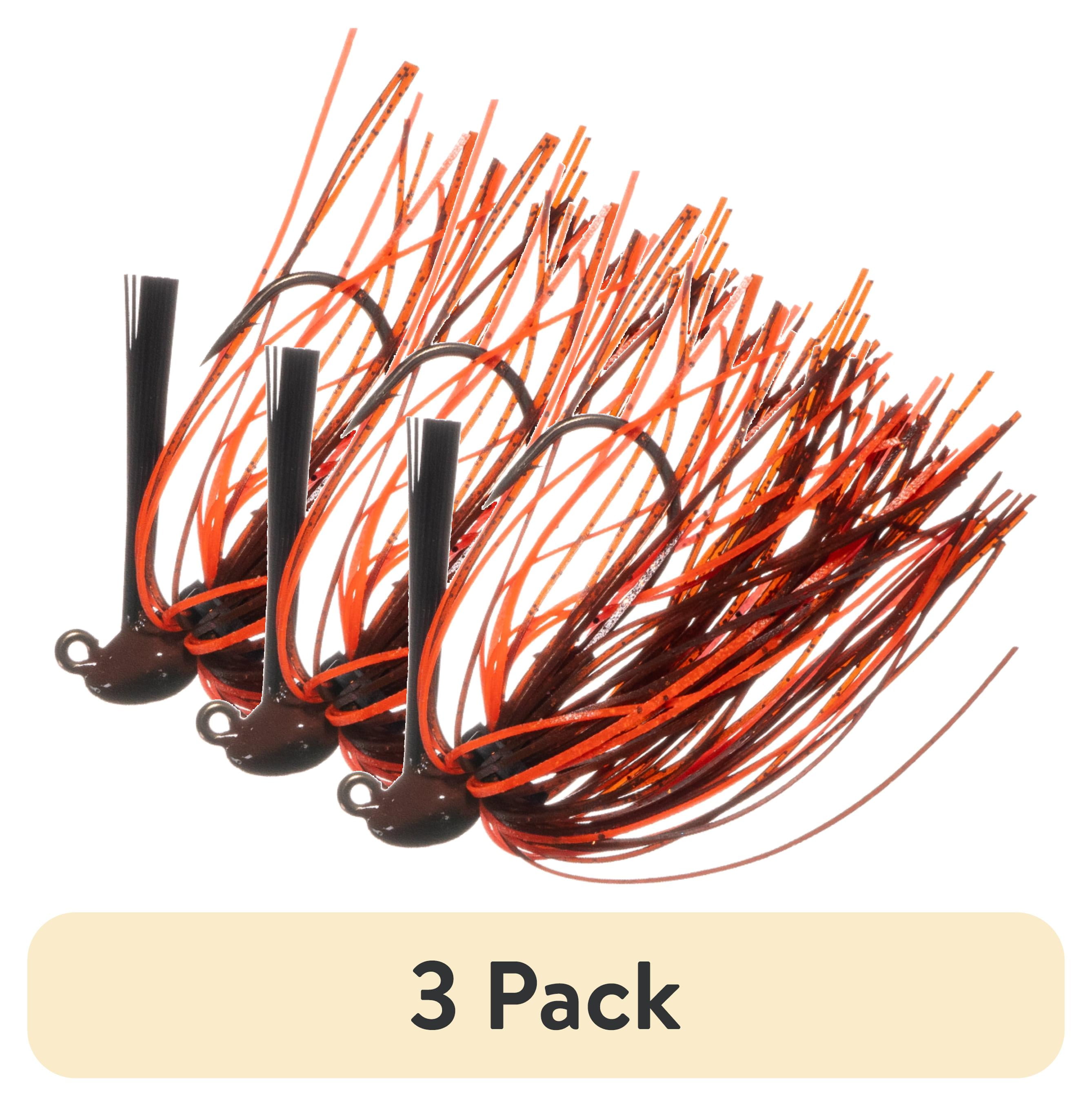 (3 pack) Arkie Lures® Rattle Micro-Honed Hook Silicone Skirting Bass ...