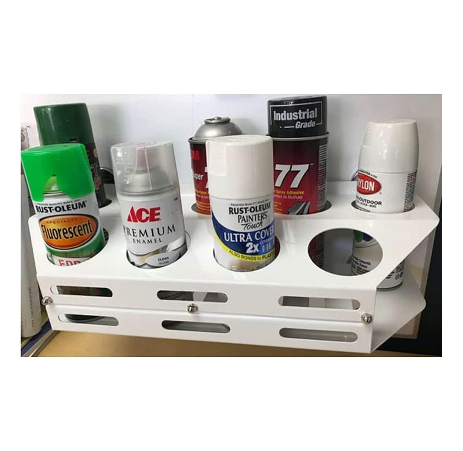 Rattle Rack Aerosol Can Storage 9 Slots for Spray Cans (Rack with ...