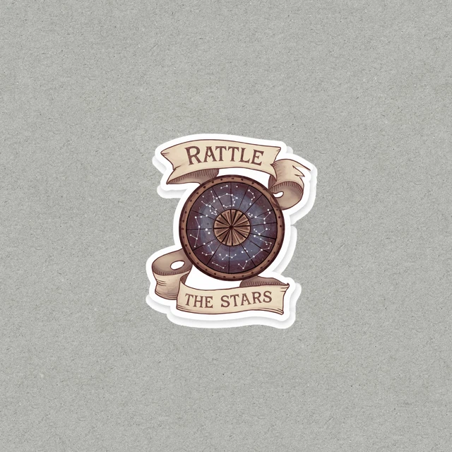 Rattle The Stars Steampunk Celestial Exploration Vinyl Stickerphone ...