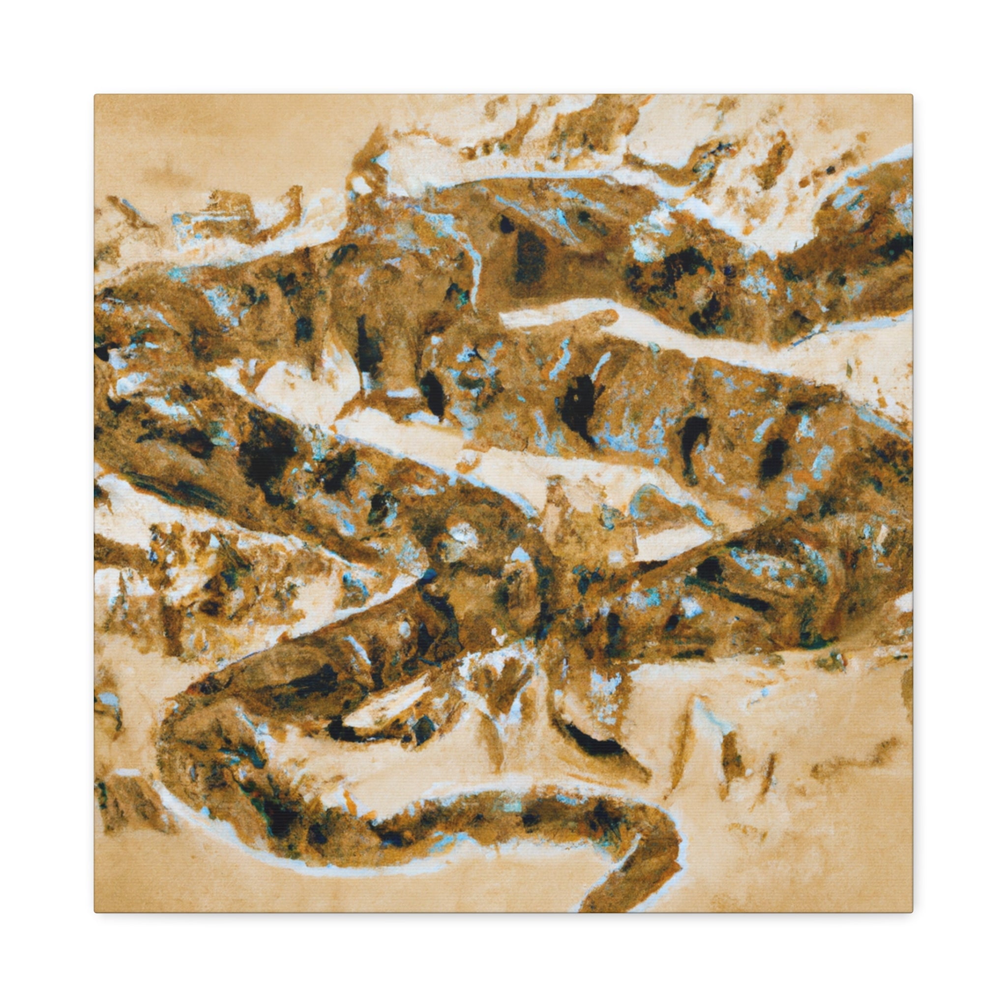 Rattlesnake Expressionism - Canvas - Walmart.com