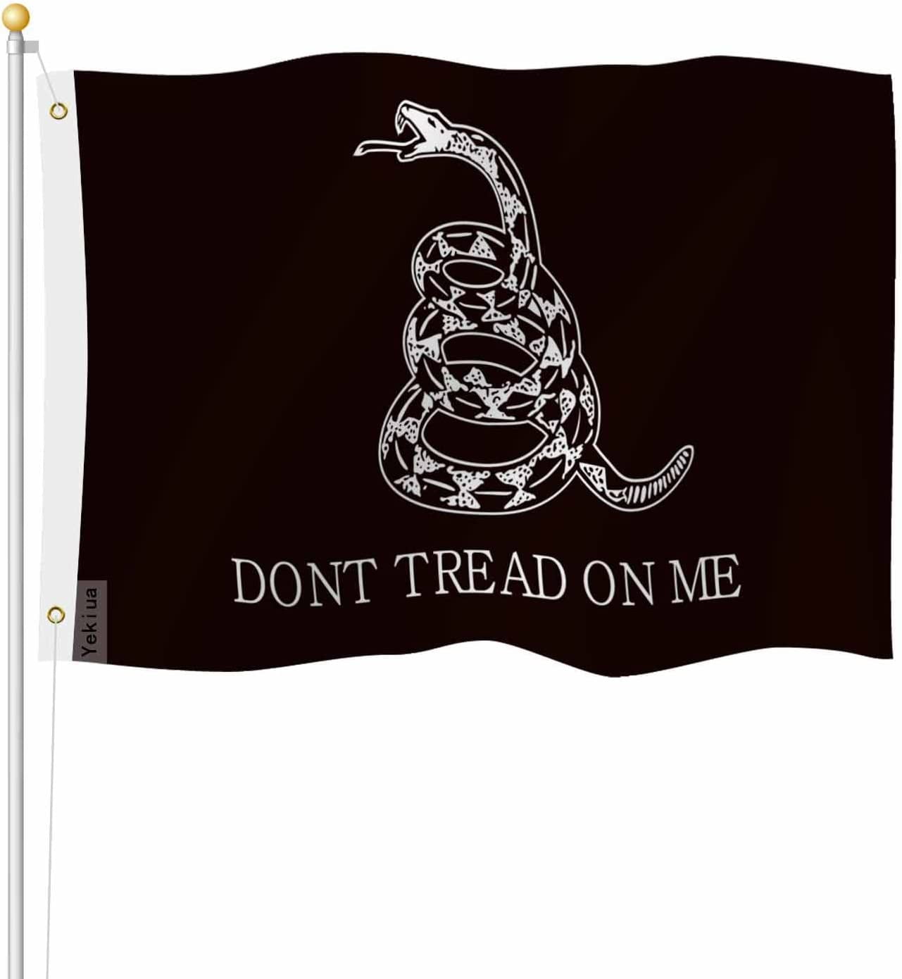 Rattlesnake Flag Dont Tread On Me Banner Outdoor Indoor Flag With Brass ...