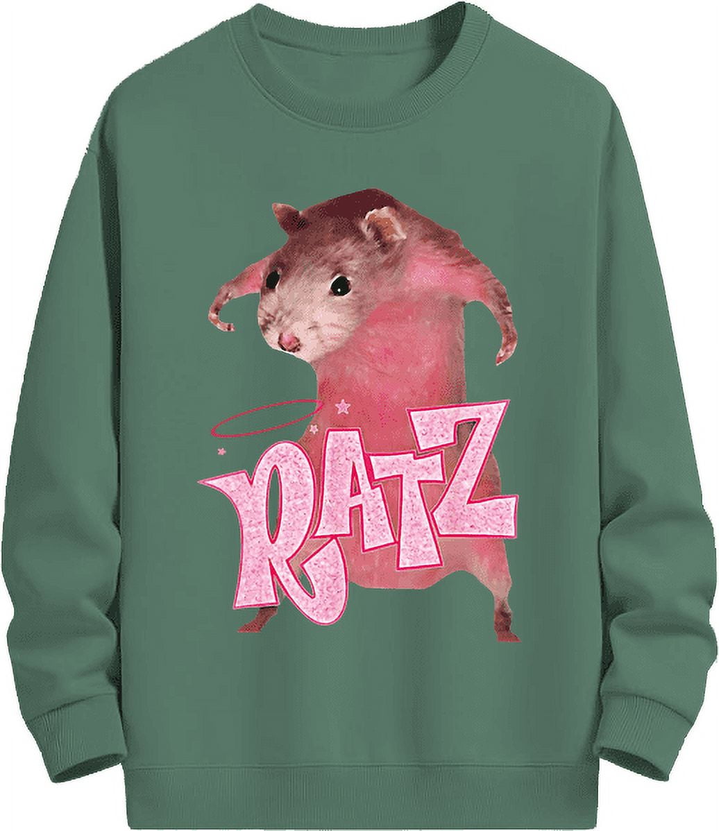 Ratz Sweathirt, Funny Pink Rat Meme Internet Humour Sweathirt, Ratz ...