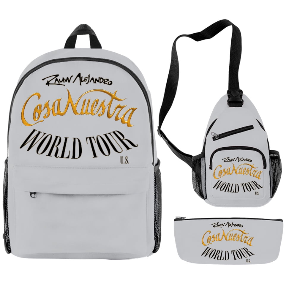 Rauw Alejandro 2025 Backpacks 3 Piece Sets Hip Hop Daypacks Harajuku ...