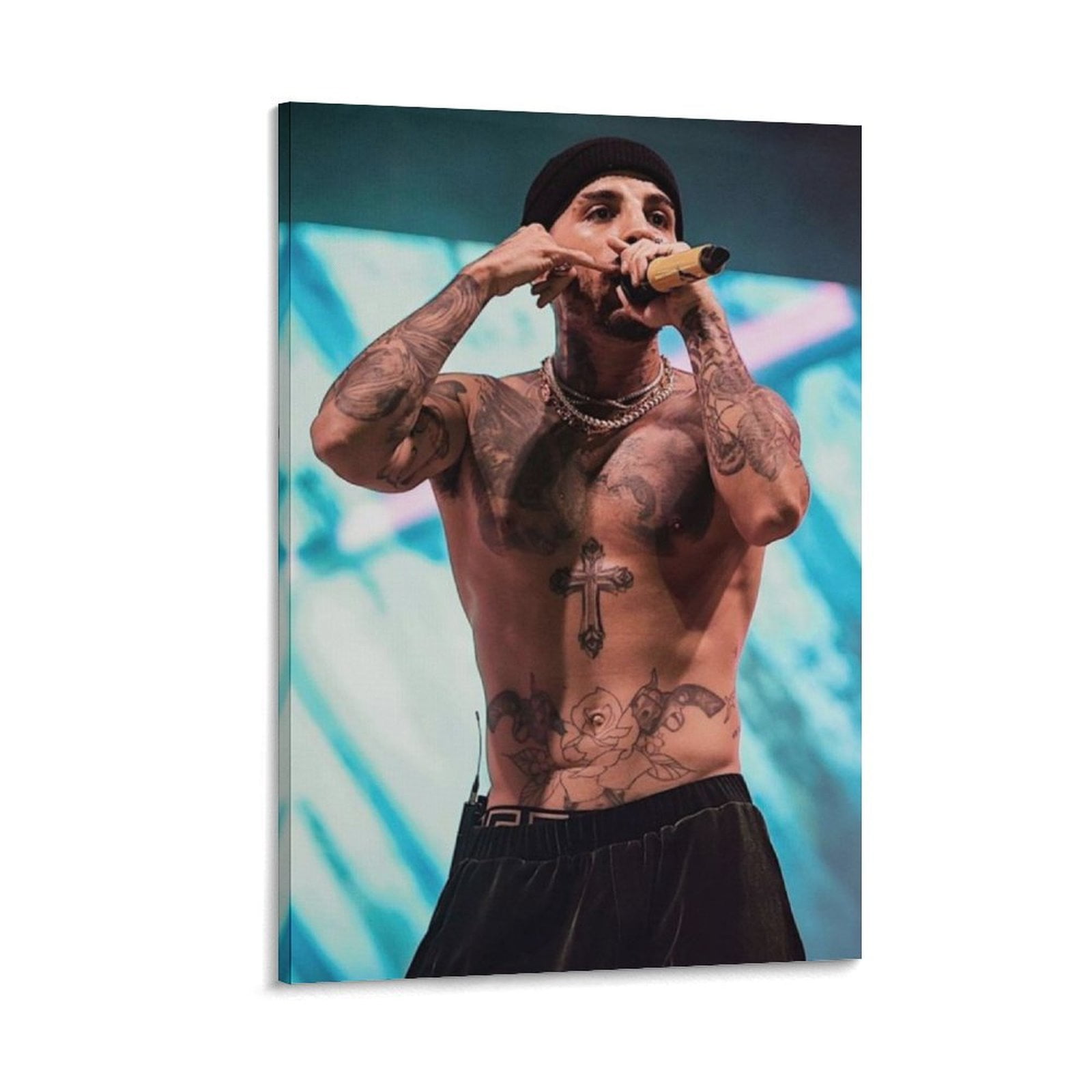 Rauw Alejandro Art Singer Poster Wall Art Poster Scroll Canvas Painting ...