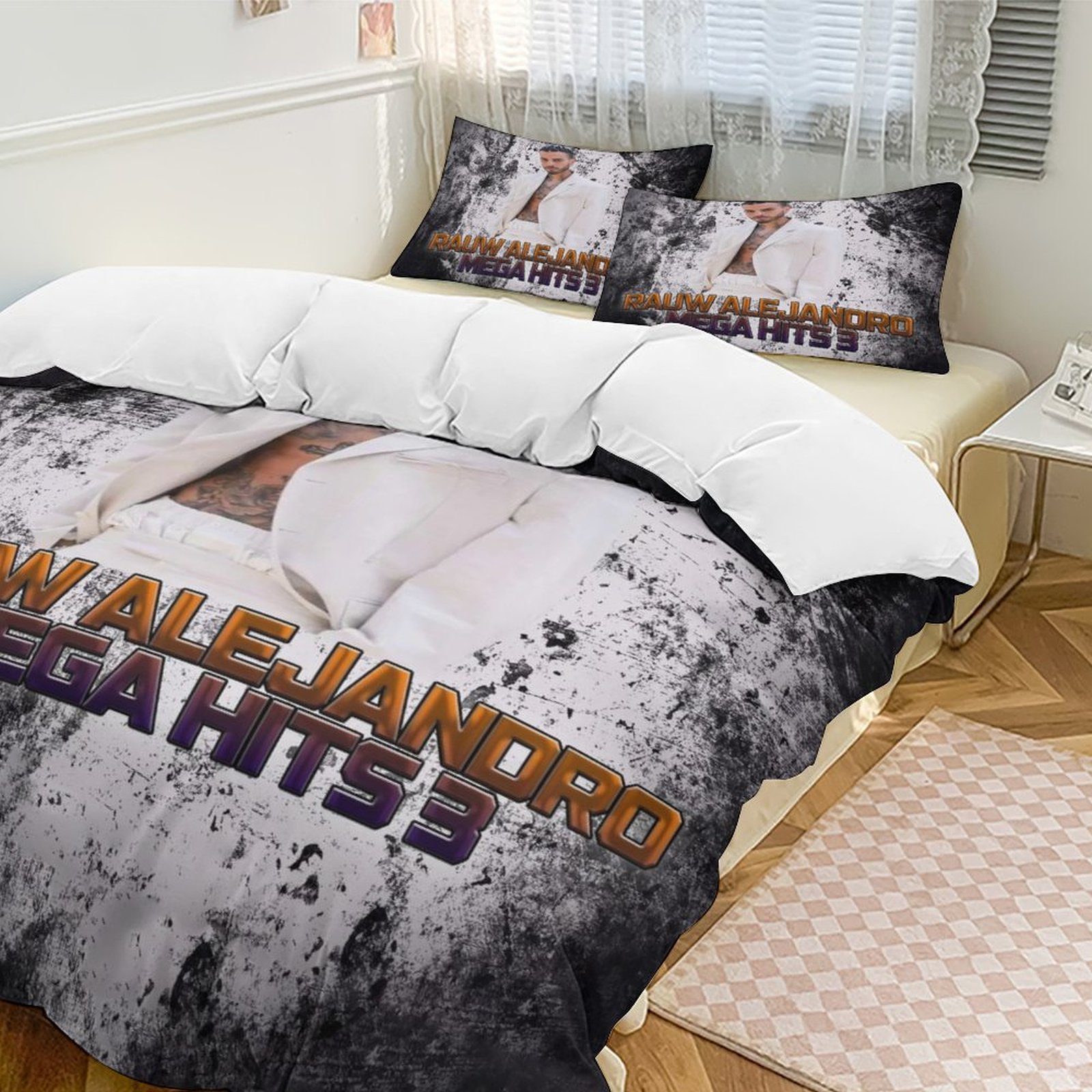 Rauw Alejandro Comforter Set Full Size for Boys Kids Teens Bedding Set ...