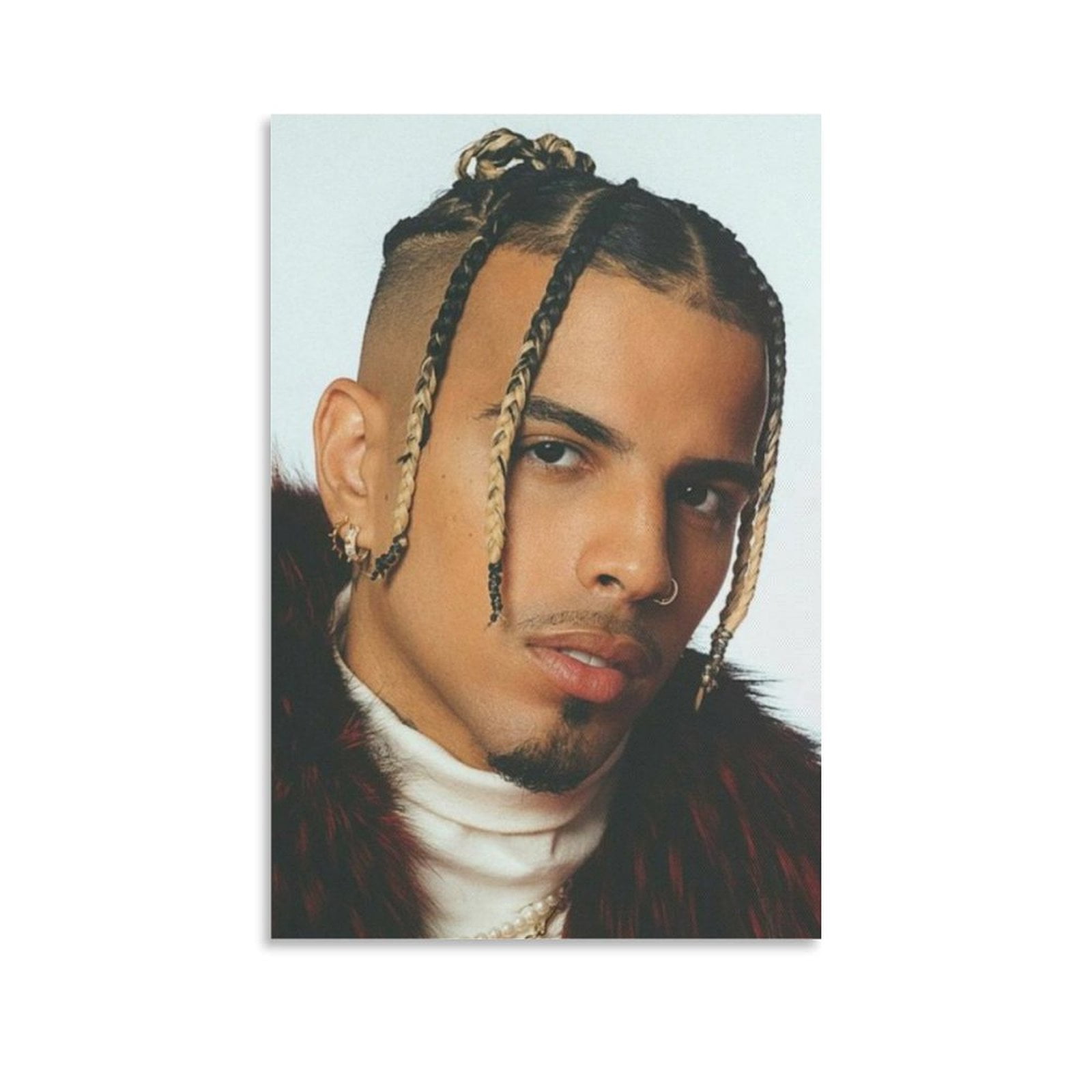 Rauw Alejandro Cool And Dazzling Art Rapper Mural Poster Artworks ...