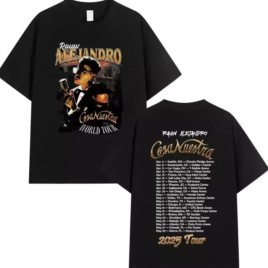 Rauw Alejandro Cosa Nuestra 2025 Tour T-shirt, Gift for fans - Walmart.com