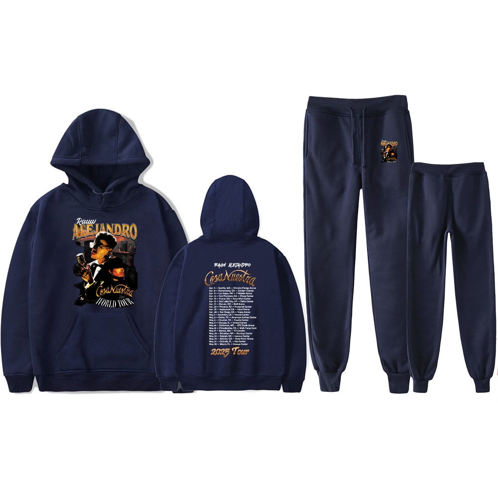 Rauw Alejandro Cosa Nuestra Concert Merch Tour Hoodie Pants Sets For ...