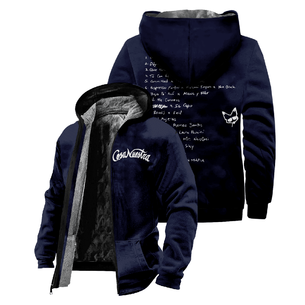 Rauw Alejandro Cosa Nuestra Merch Zipper Hoodies Unisex Jacket Parkas ...