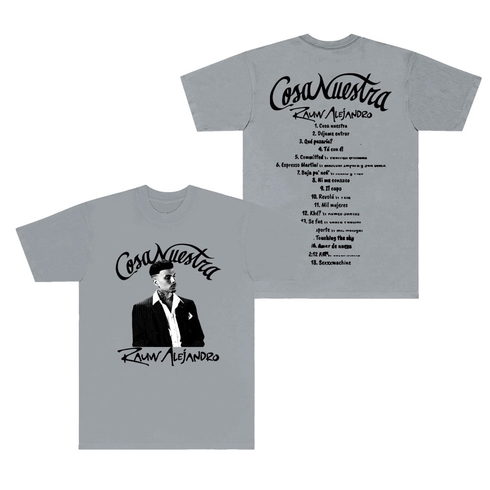 Rauw Alejandro Cosa Nuestra T-Shirts Tracklist Top Cosplay Women Men ...