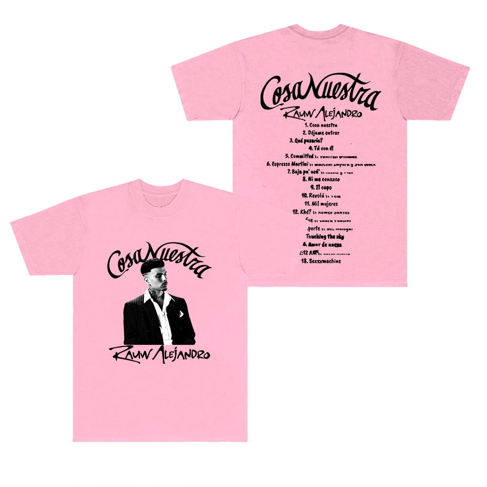 Rauw Alejandro Cosa Nuestra T-Shirts Tracklist Top Cosplay Women Men ...