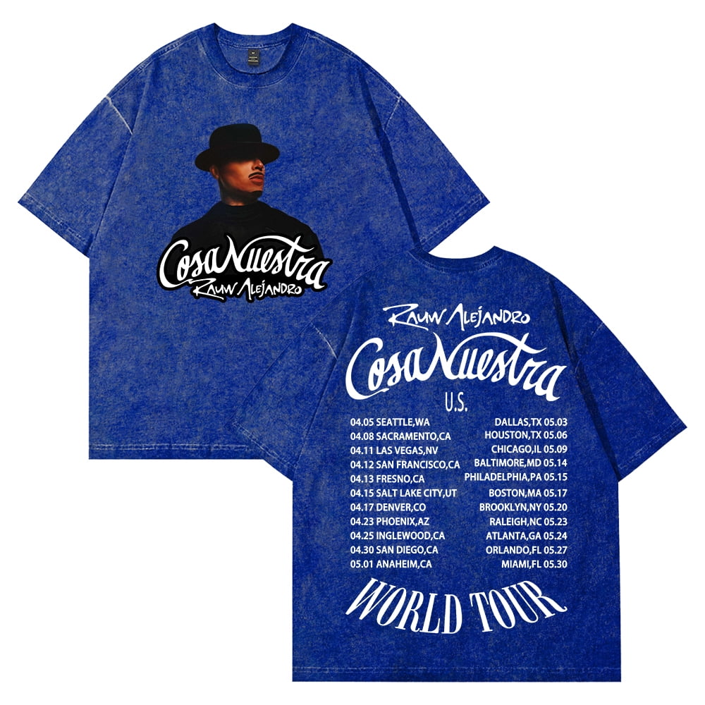 Rauw Alejandro Cosa Nuestra Tour 2025 T-shirt Short Sleeve Cotton ...