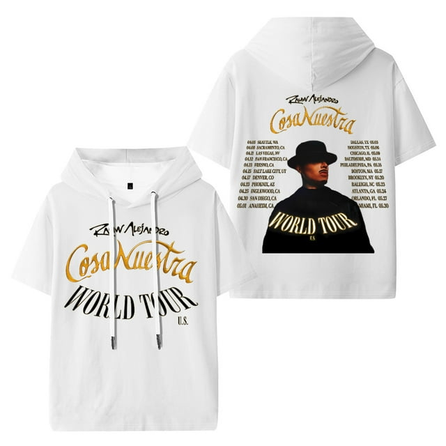 Rauw Alejandro Cosa Nuestra World Tour 2025 Hooded T Shirt Unique ...