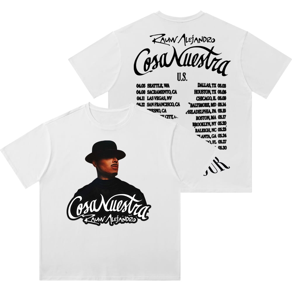 Rauw Alejandro Cosa Nuestra World Tour Merch Vintage Wash Tee Unisex ...
