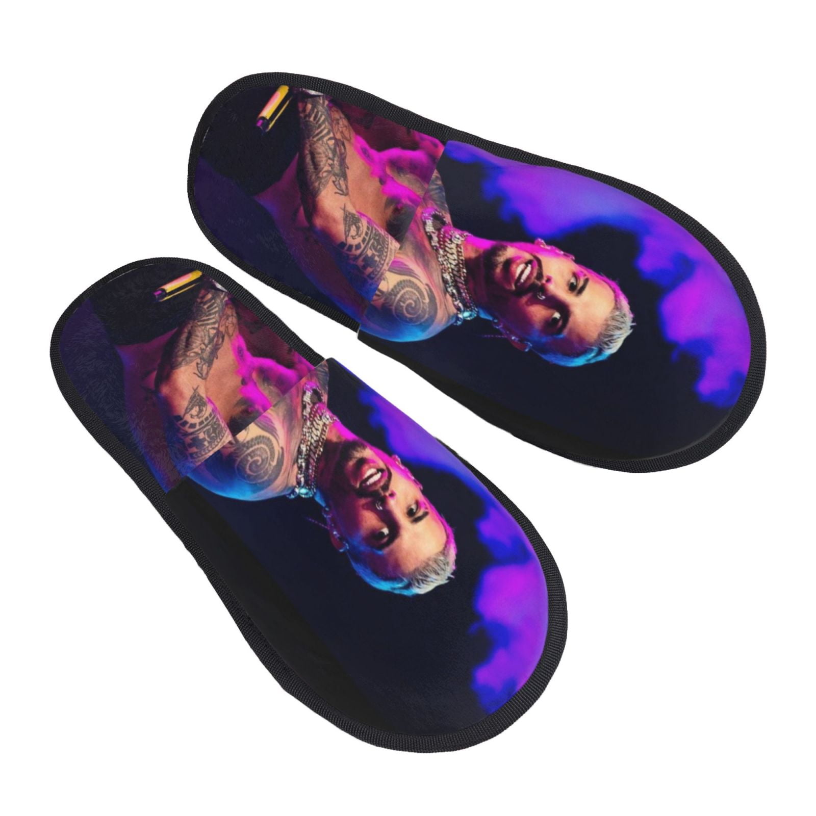 Rauw Alejandro Cotton Slippers House Living Room Shoes Memory Foam ...