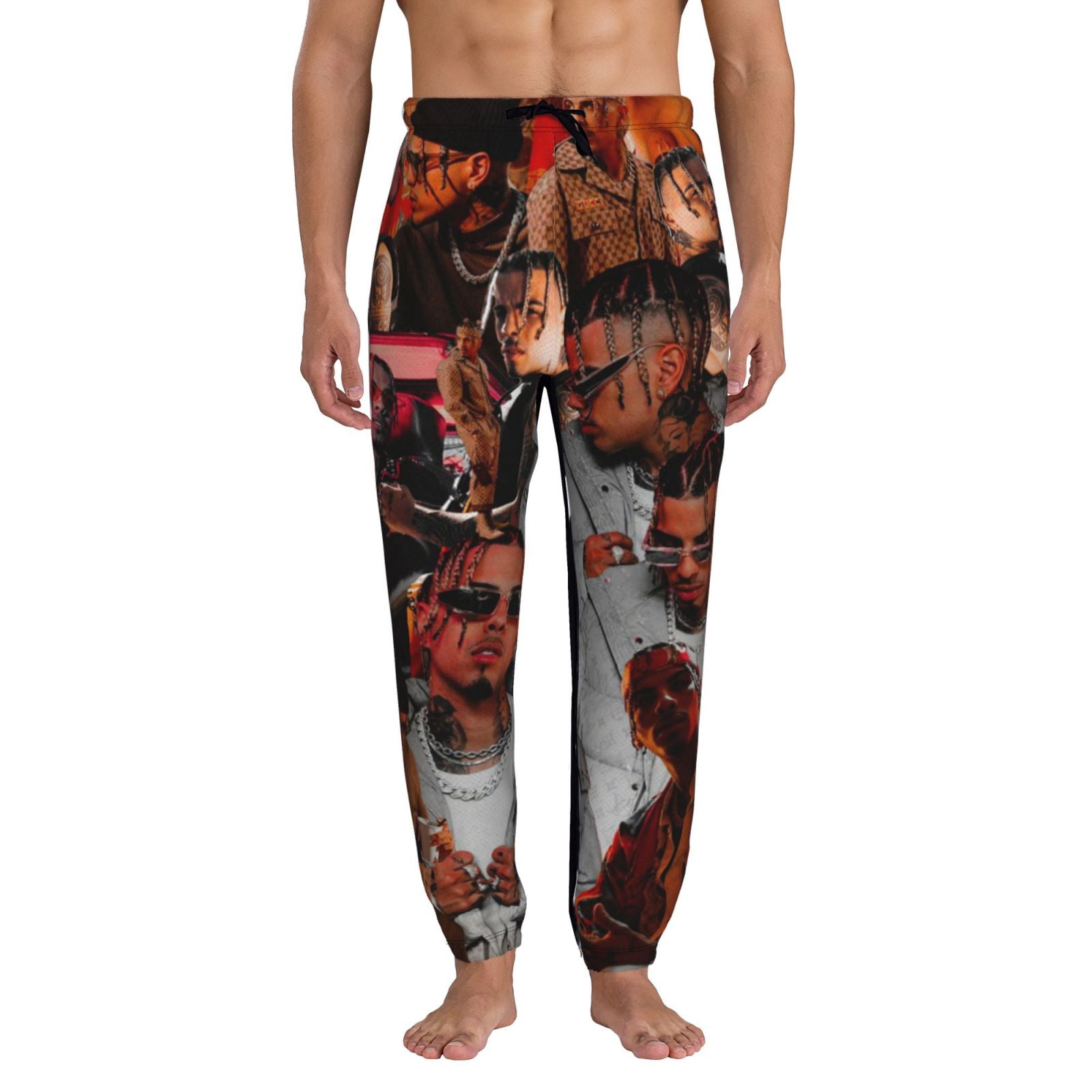 Rauw Alejandro Mens Sweatpants Joggers Track Pants Casual Active Sports ...