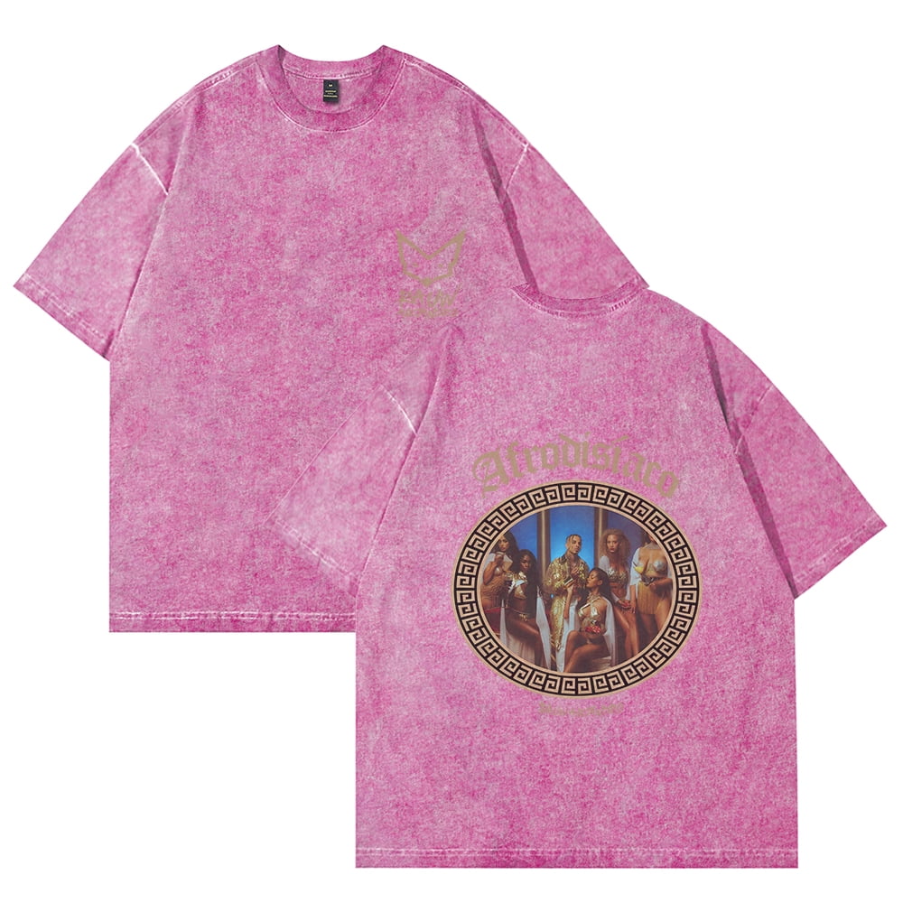 Rauw Alejandro Merch Afrodisiaco Cotton Wash Tee Rapper Men Women Short ...