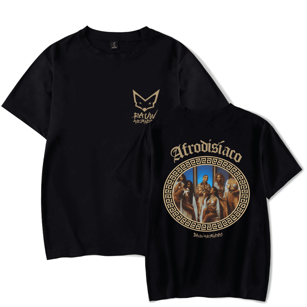 Rauw Alejandro Merch Afrodisiaco T-shirt HipHop Rapper Short Sleeve ...