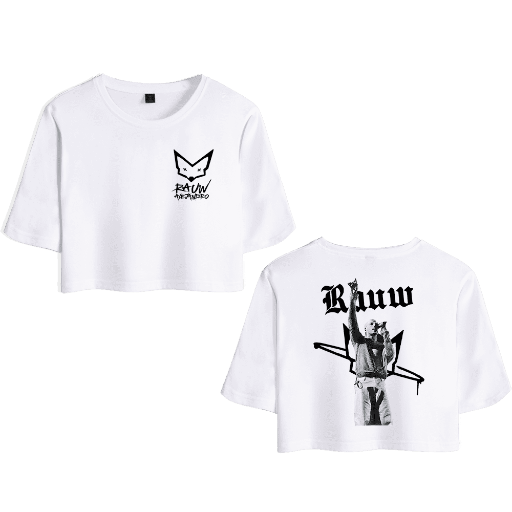 Rauw Alejandro Merch Crop Top T-shirt Shorts Suits Girls Women Rapper ...