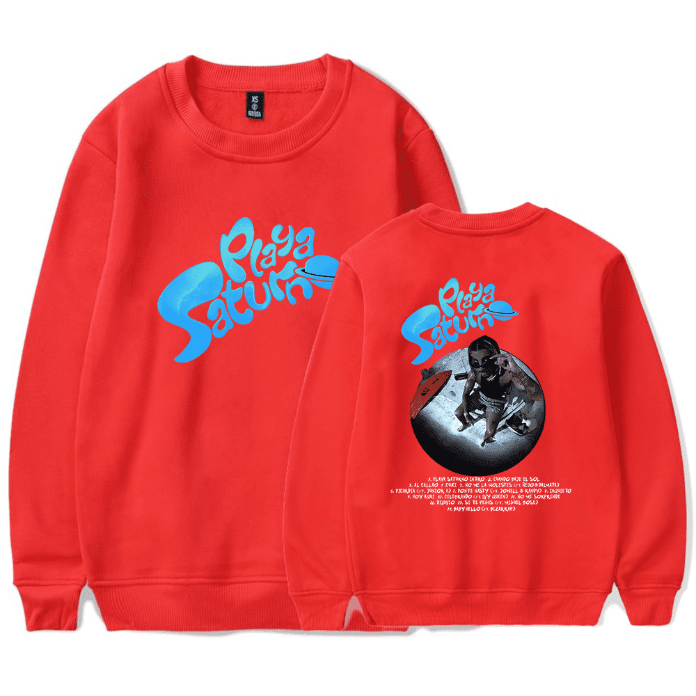 Rauw Alejandro Merch Playa Saturno Crewnect Long Sleeve HiPHop Rapper ...