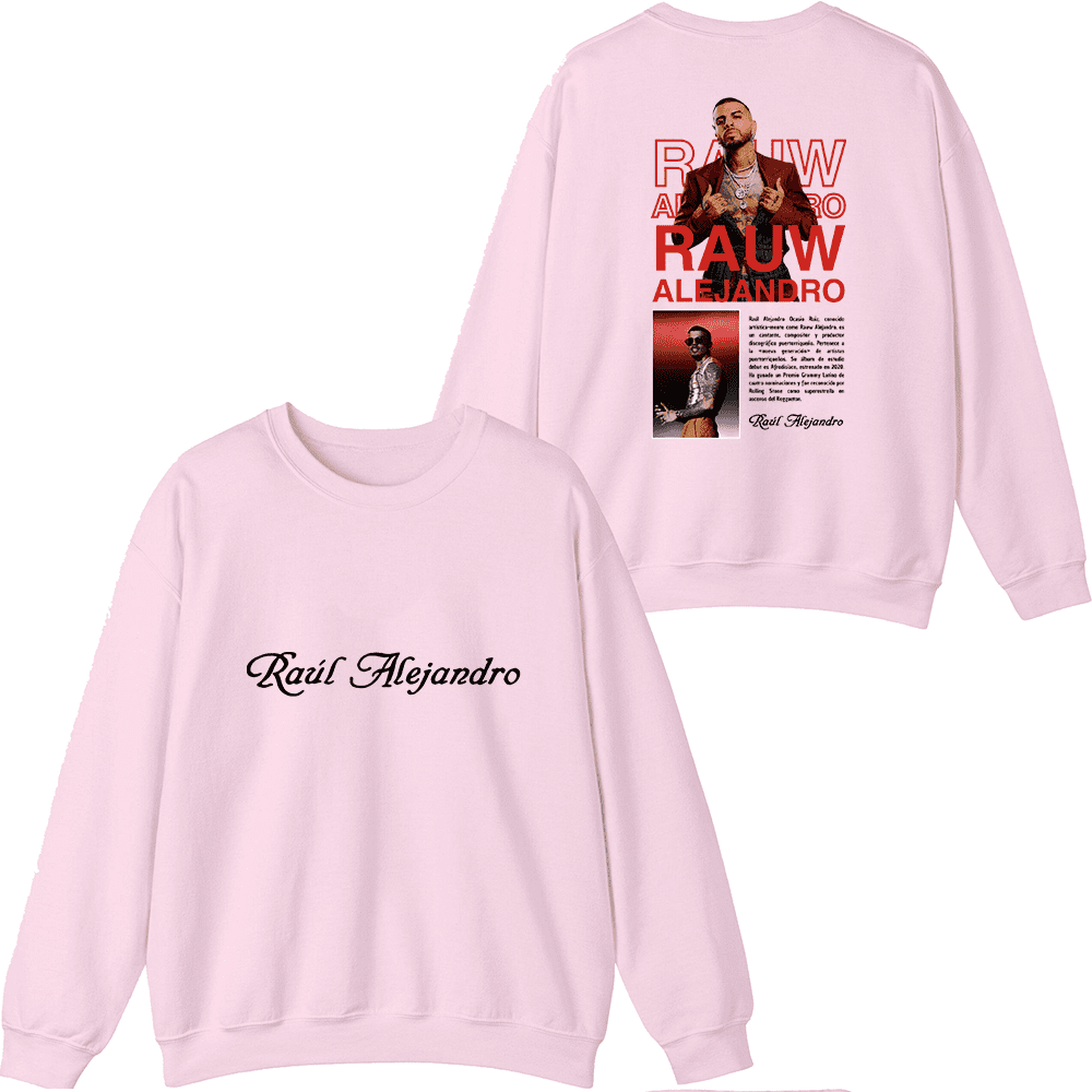 Rauw Alejandro Merch Rapper Hiphop Style Crewneck Sweatshirt Unisex Men ...