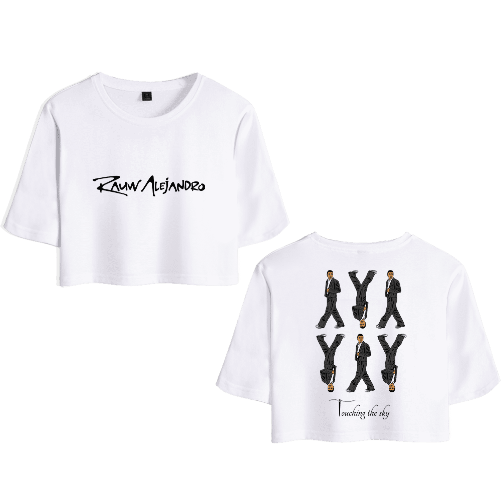 Rauw Alejandro Merch Touching The Sky Crop Top T-shirt Suits Girls ...