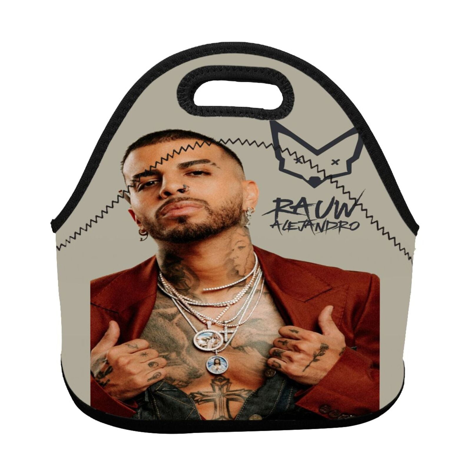 Rauw Alejandro Neoprene Lunch Bag Cartoon Insulated Lunch Box Reusable ...