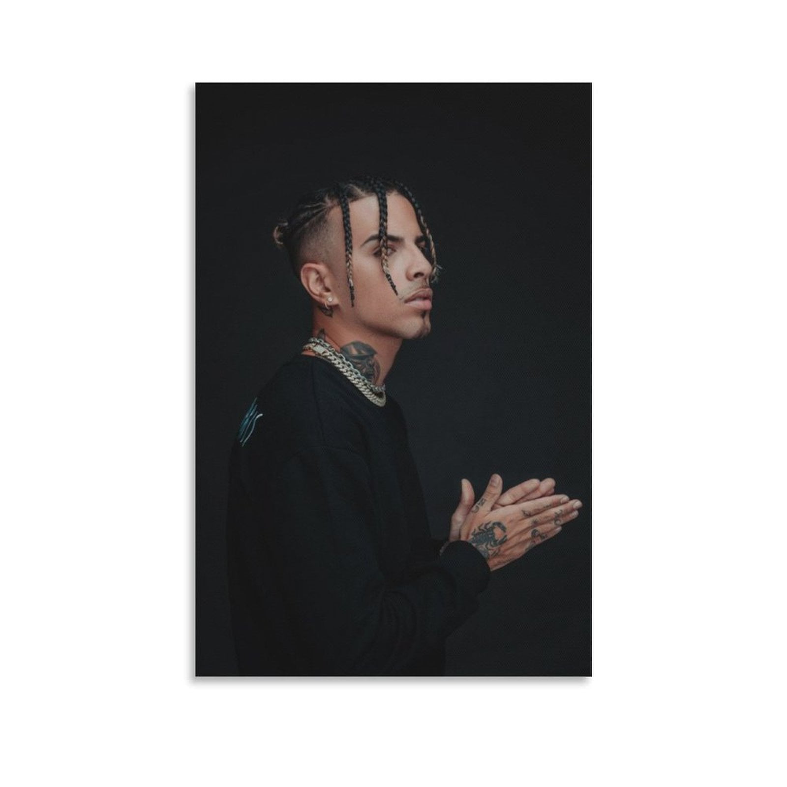 Rauw Alejandro Popular Rapper Art Mural Poster Art Poster Canvas ...