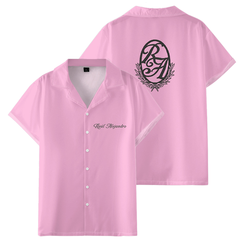 Rauw Alejandro RA Shirt Unisex Short Sleeve Camp Collar Fashion Women ...