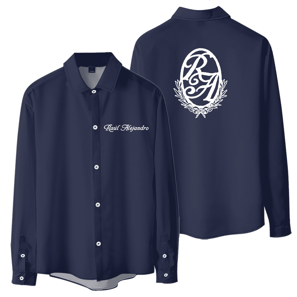 Rauw Alejandro RA Shirt Women Men Long Sleeve Turndown Collar Casual ...