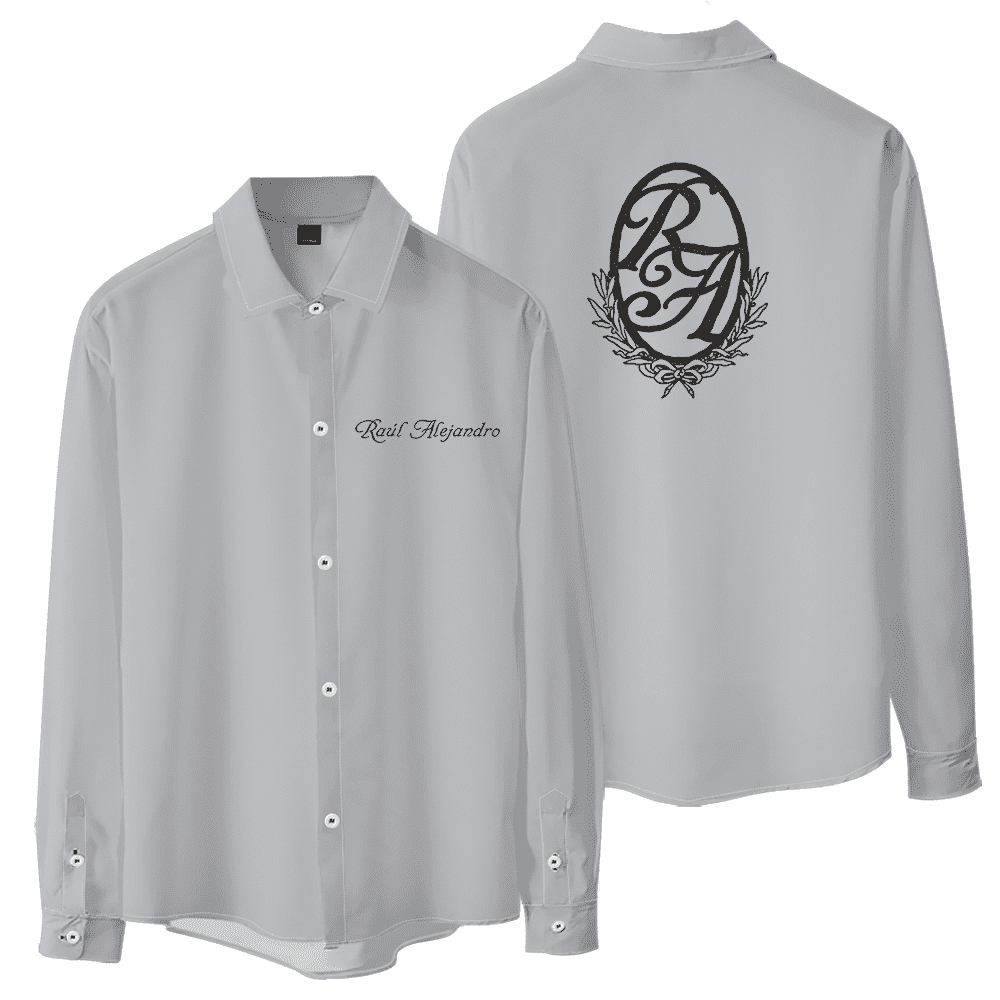 Rauw Alejandro RA Shirt Women Men Long Sleeve Turndown Collar Casual ...