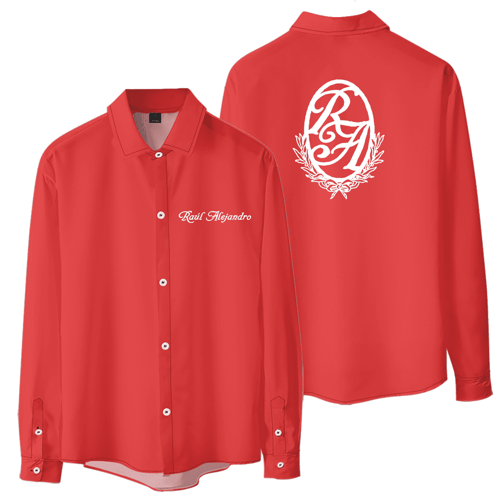 Rauw Alejandro RA Shirt Women Men Long Sleeve Turndown Collar Casual ...