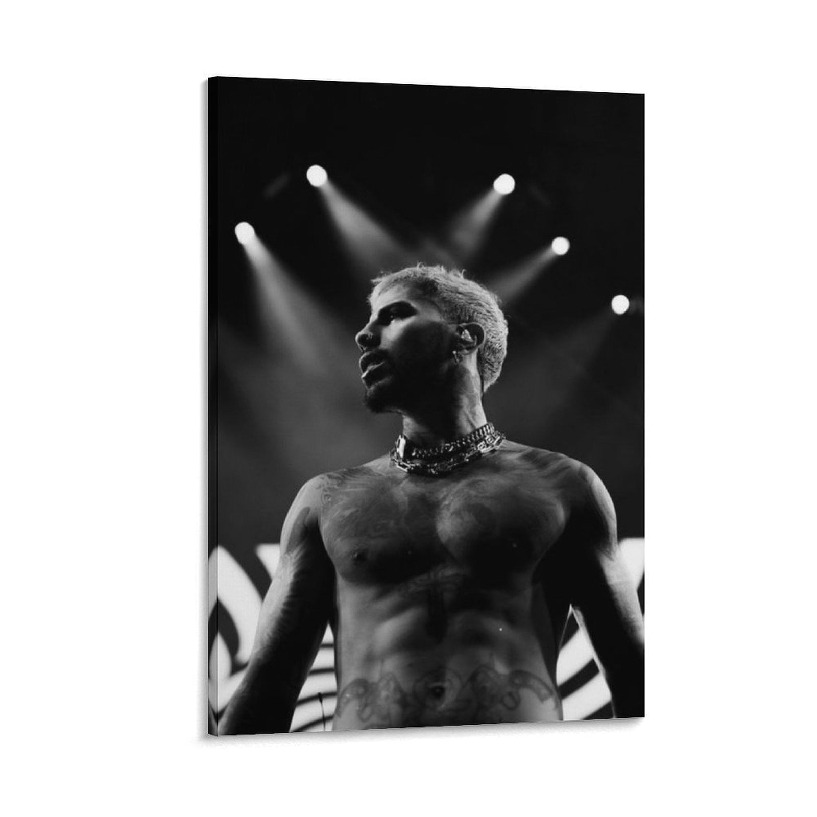 Rauw Alejandro Rapper Art Performance Art Mural Poster Canvas Wall Art ...