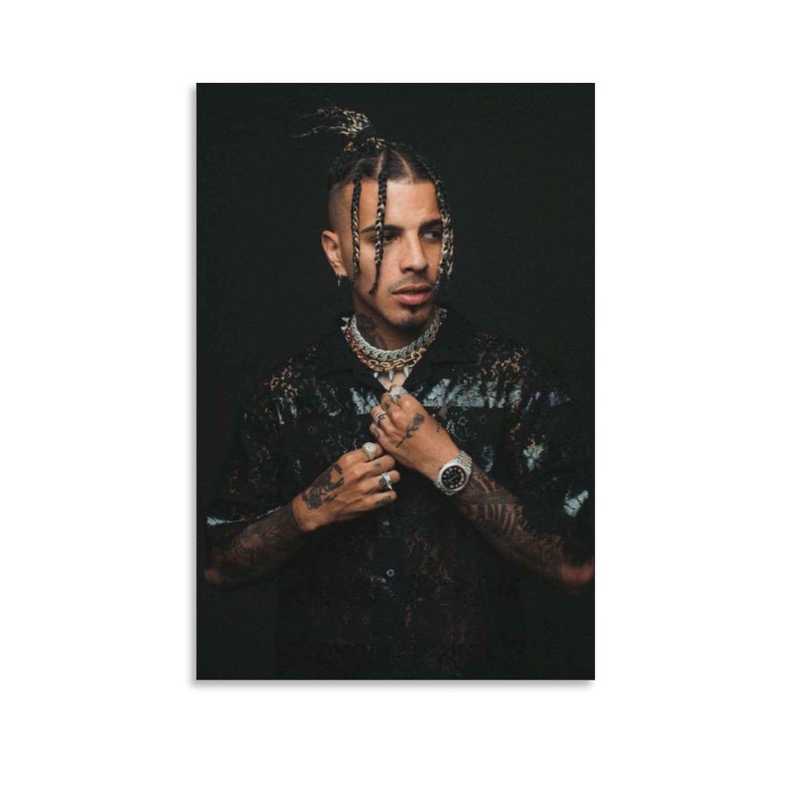 Rauw Alejandro Rapper Cool And Dazzling Art Mural Poster Room Aesthetic ...
