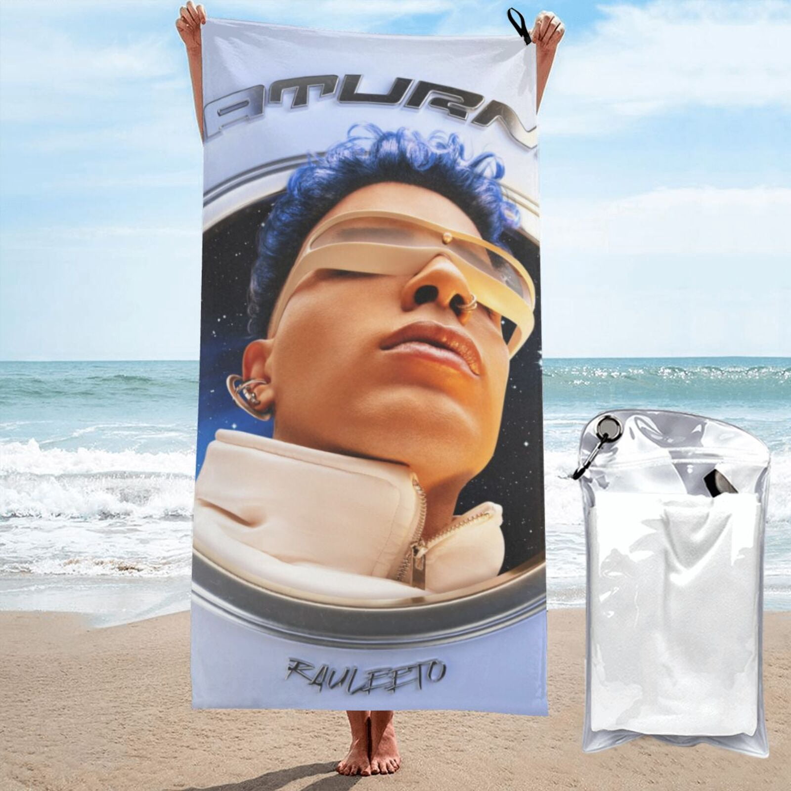 Rauw Alejandro Saturno Quick Dry Bath Towel Lightweight Soft Absorbent ...