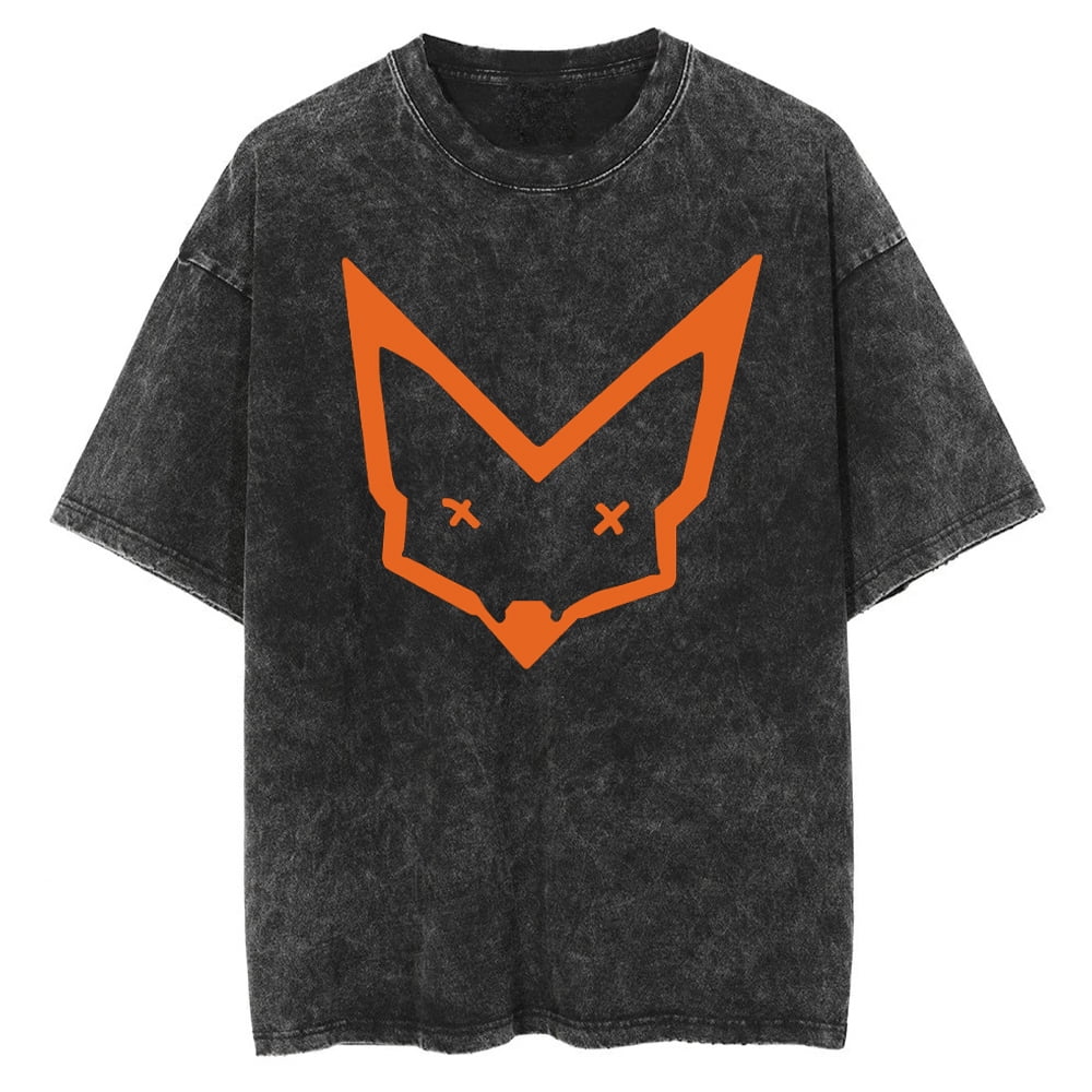 Rauw Alejandro Washed Cotton T-shirt Streetwear Short Sleeve Hip Hop ...