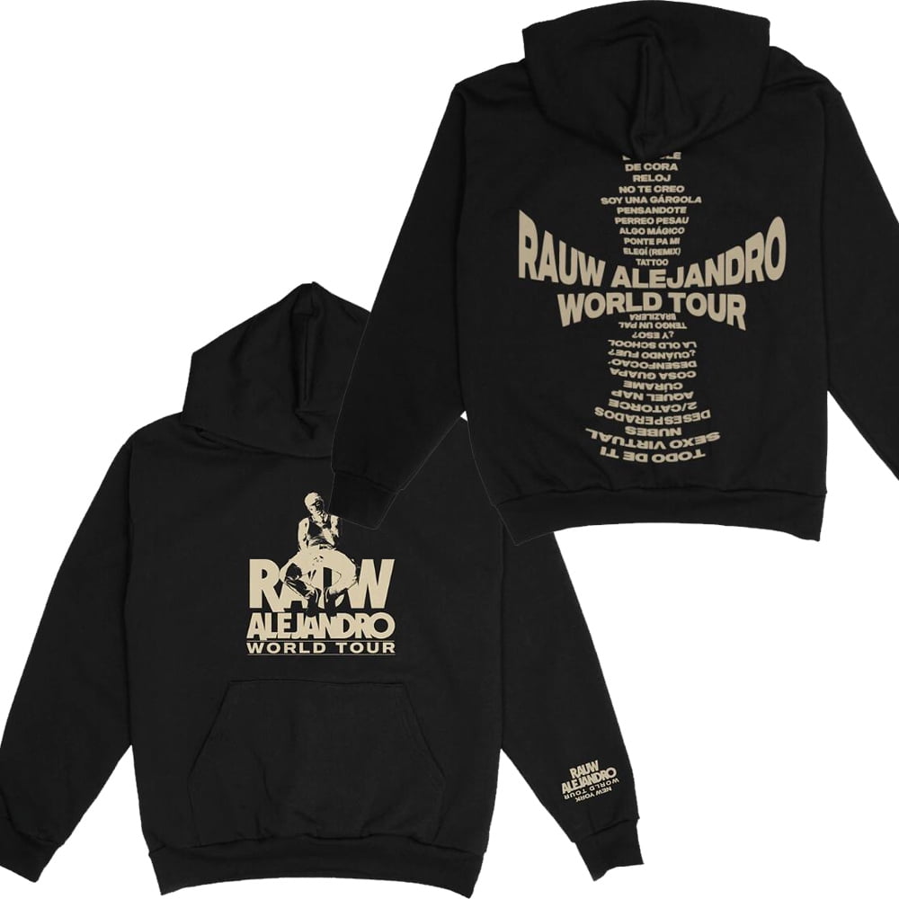 Rauw Alejandro World Tour Merch Hoodie Long Sleeve Woman Man Sweatshirt ...