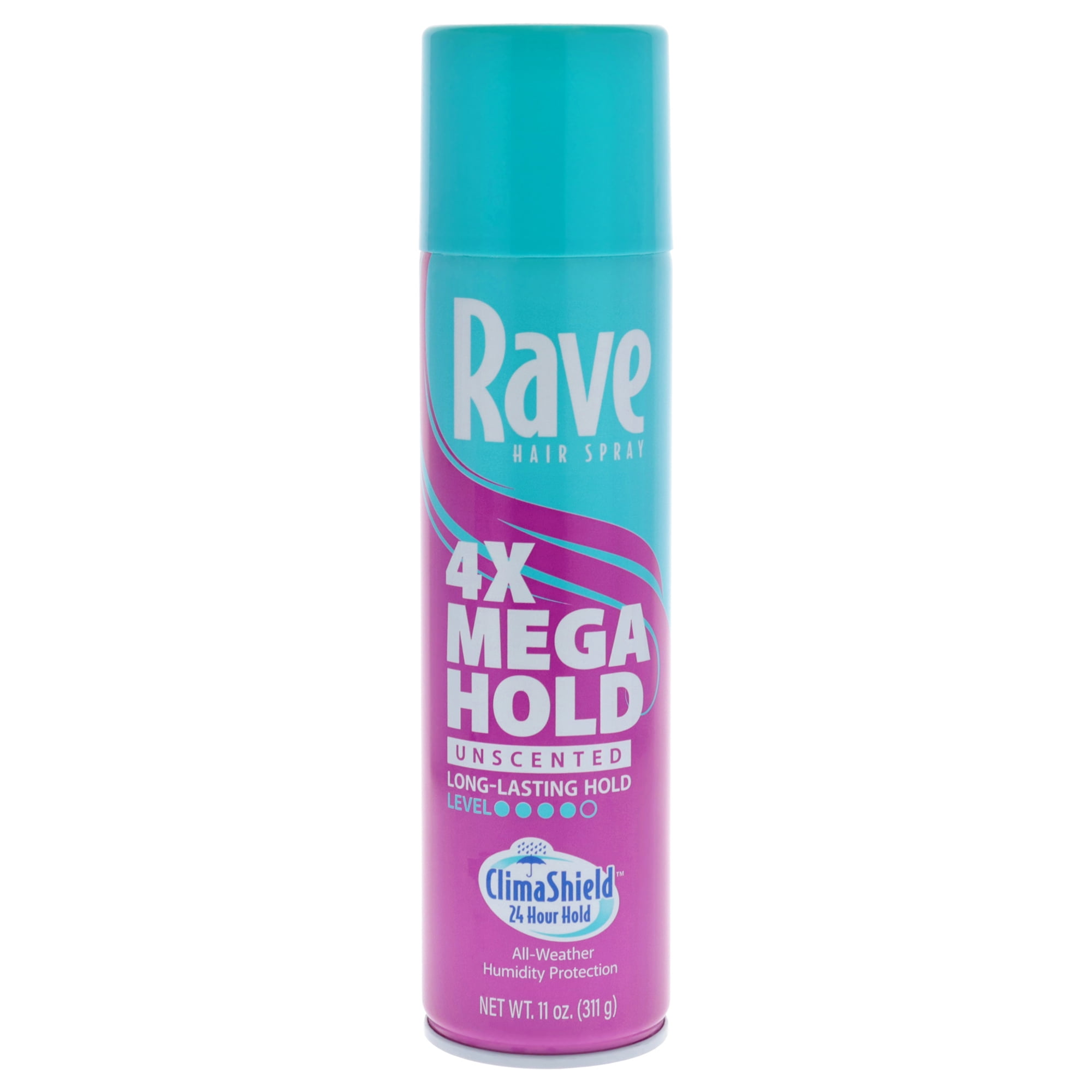 Rave 4X Mega Hold Hair Spray, All-Weather Protection with Vitamin-Rich ...