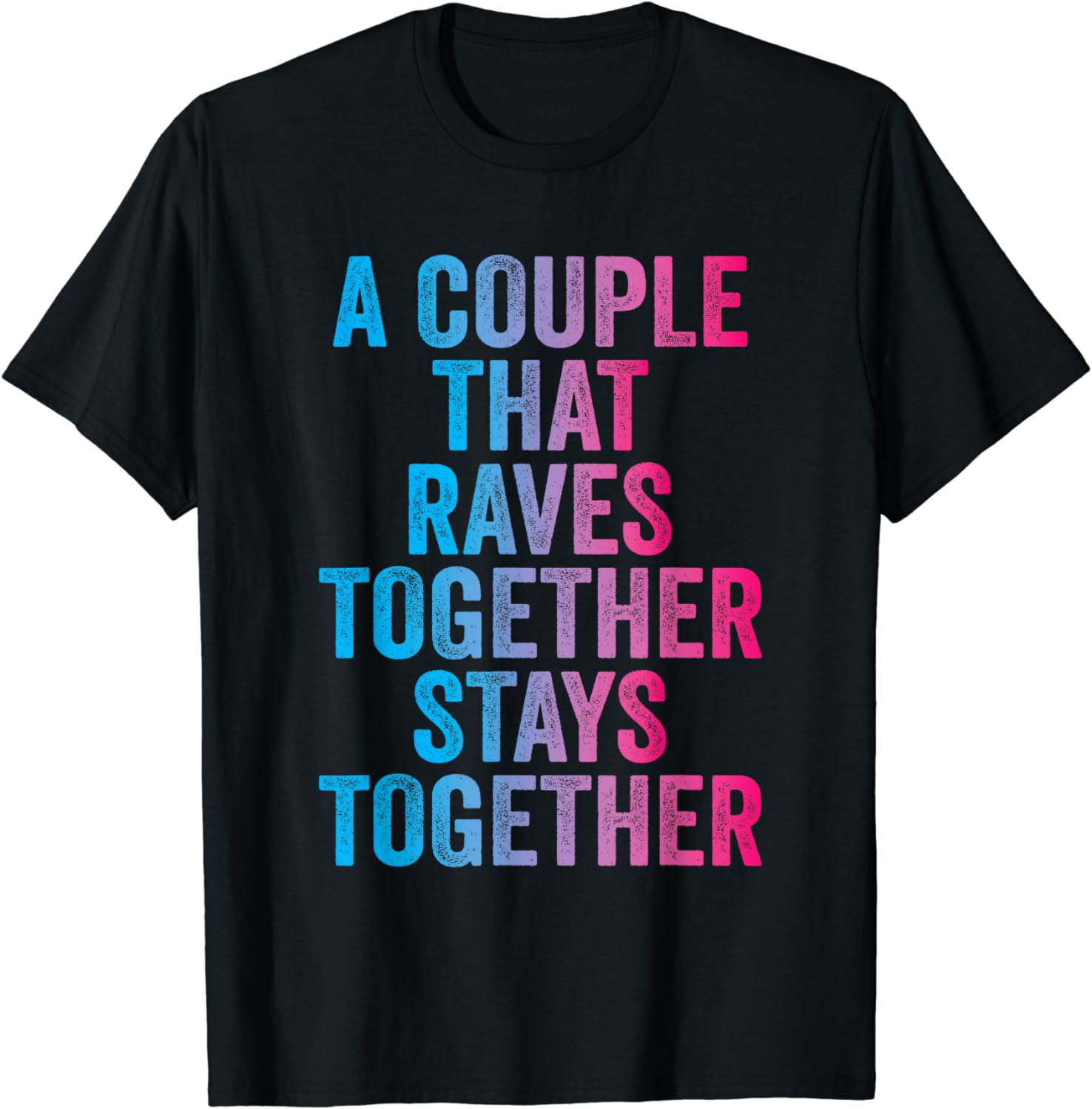 Rave Couple Matching EDM Dance Music Festival Trippy T-Shirt - Walmart.com