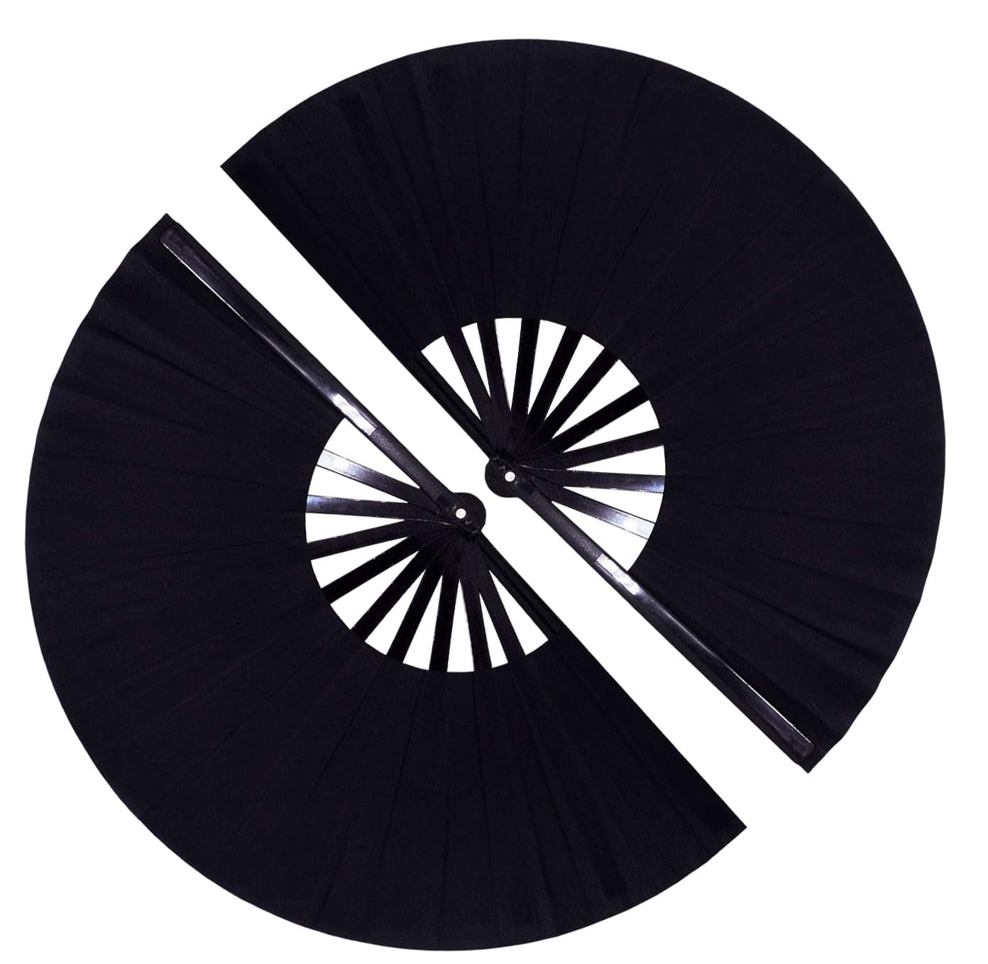 Rave Fan, Large Clack Folding Hand Fan Line Dance Popping Fan, Big ...