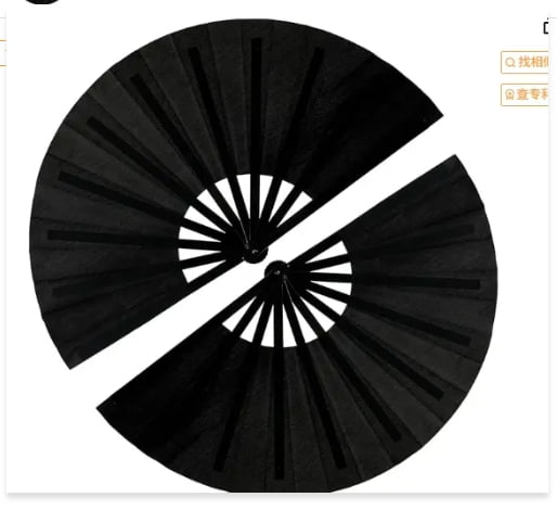 Rave Fan Popping Fan Clacking Fans for Line Dancing Large Hand Fans for ...