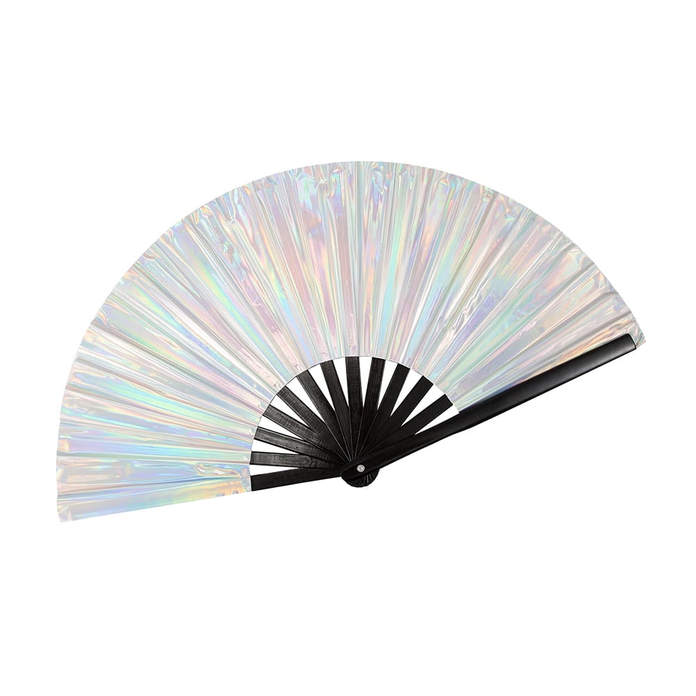 Rave Hand Fan Large Folding Hand Rave Fan Handheld Fan for Festival ...