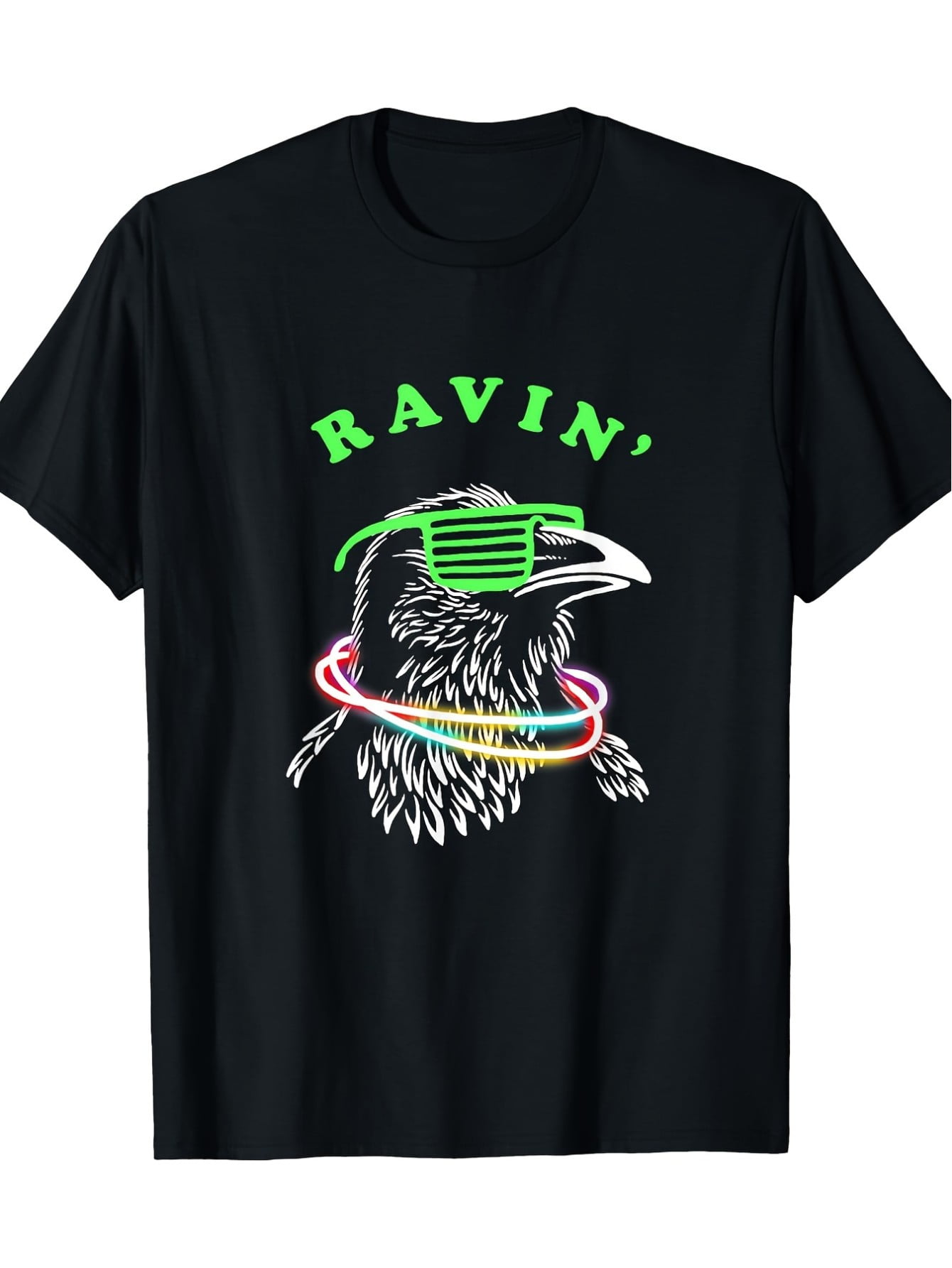Rave Party Neon Bird Funny, Men's T-Shirt - Walmart.com