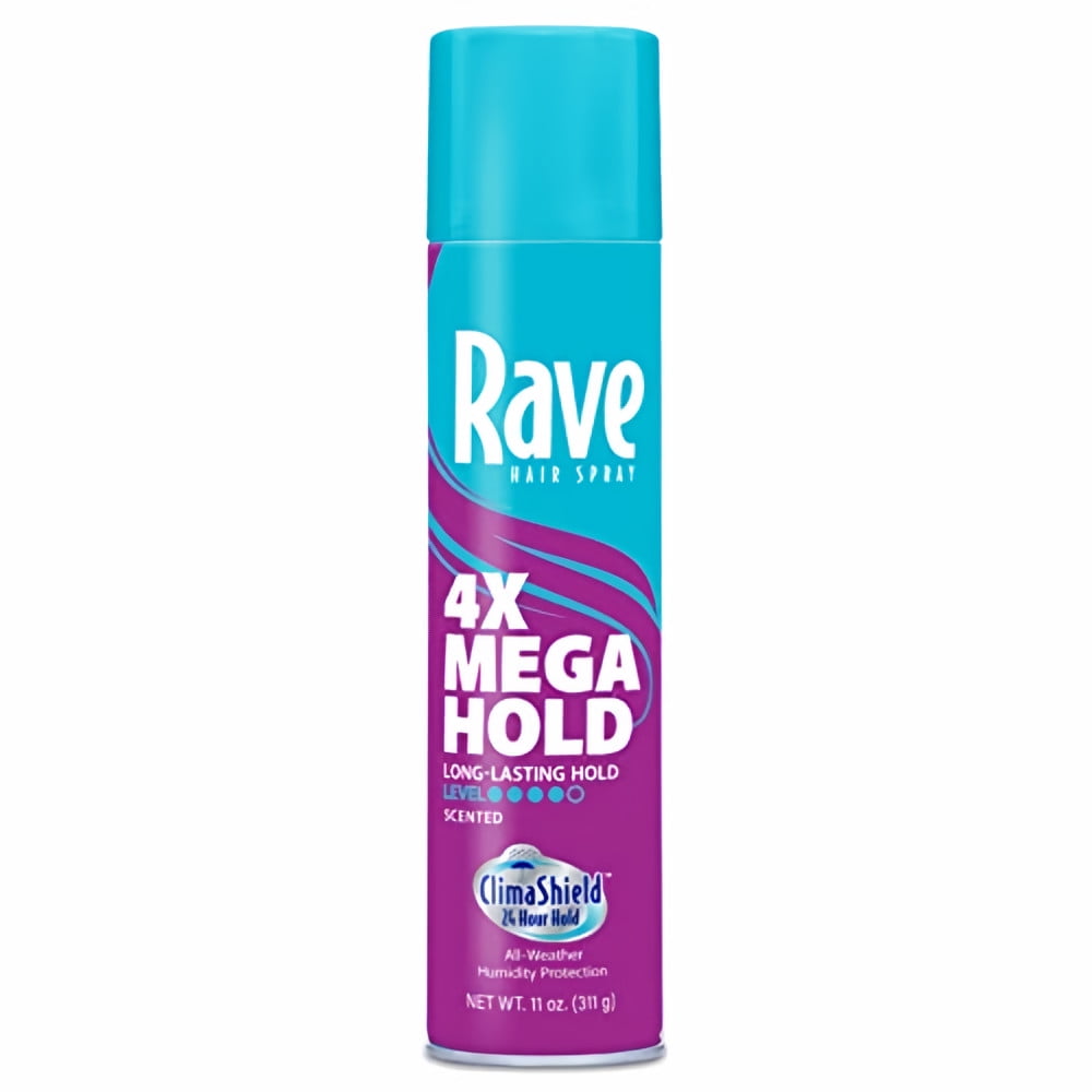 Rave Scented 4X Mega Hold Aerosol Hairspray 11 oz (Pack of 24 ...